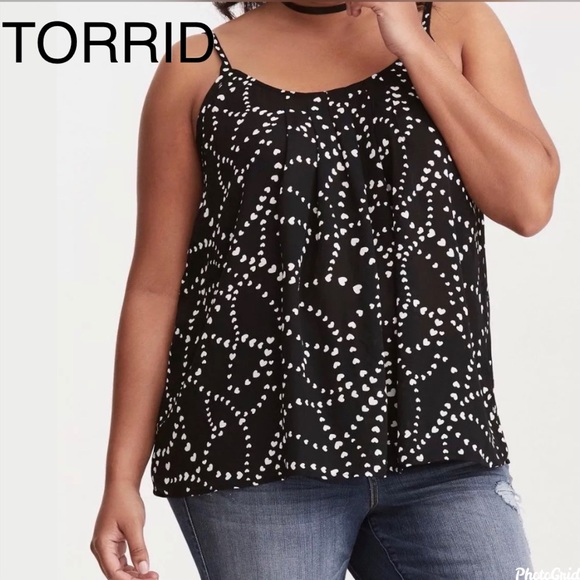 torrid | Tops | Torrid Spaghetti Strap Heart Top | Poshmark